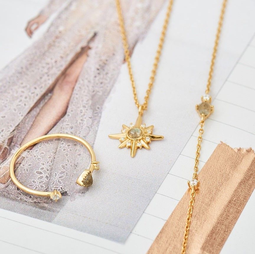 Buy Ania Haie Midnight Star Gold Necklace Online in UK