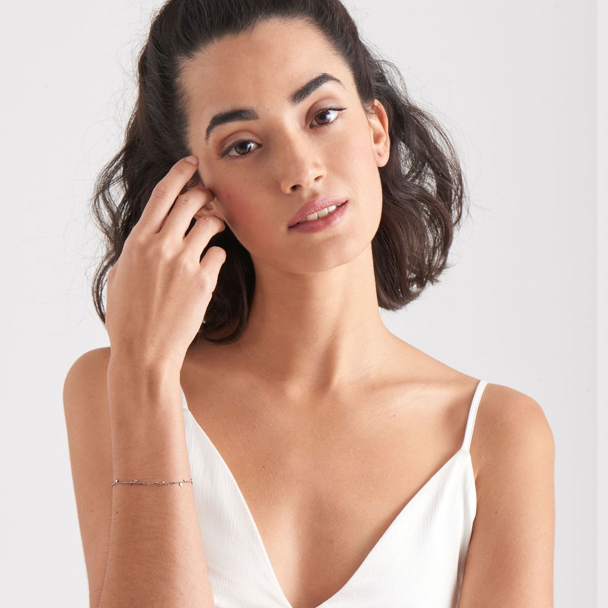 Buy Ania Haie Geometry Mixed Discs Silver Bracelet Online